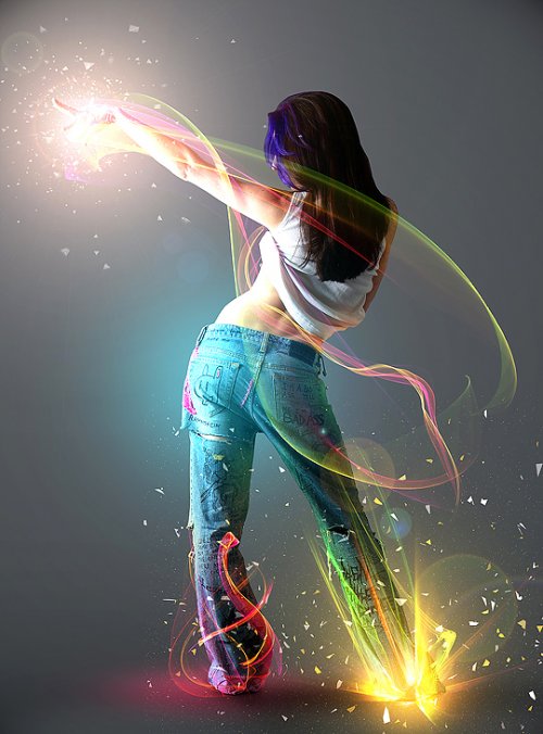 How To Create Photoshop LED Light Effect
